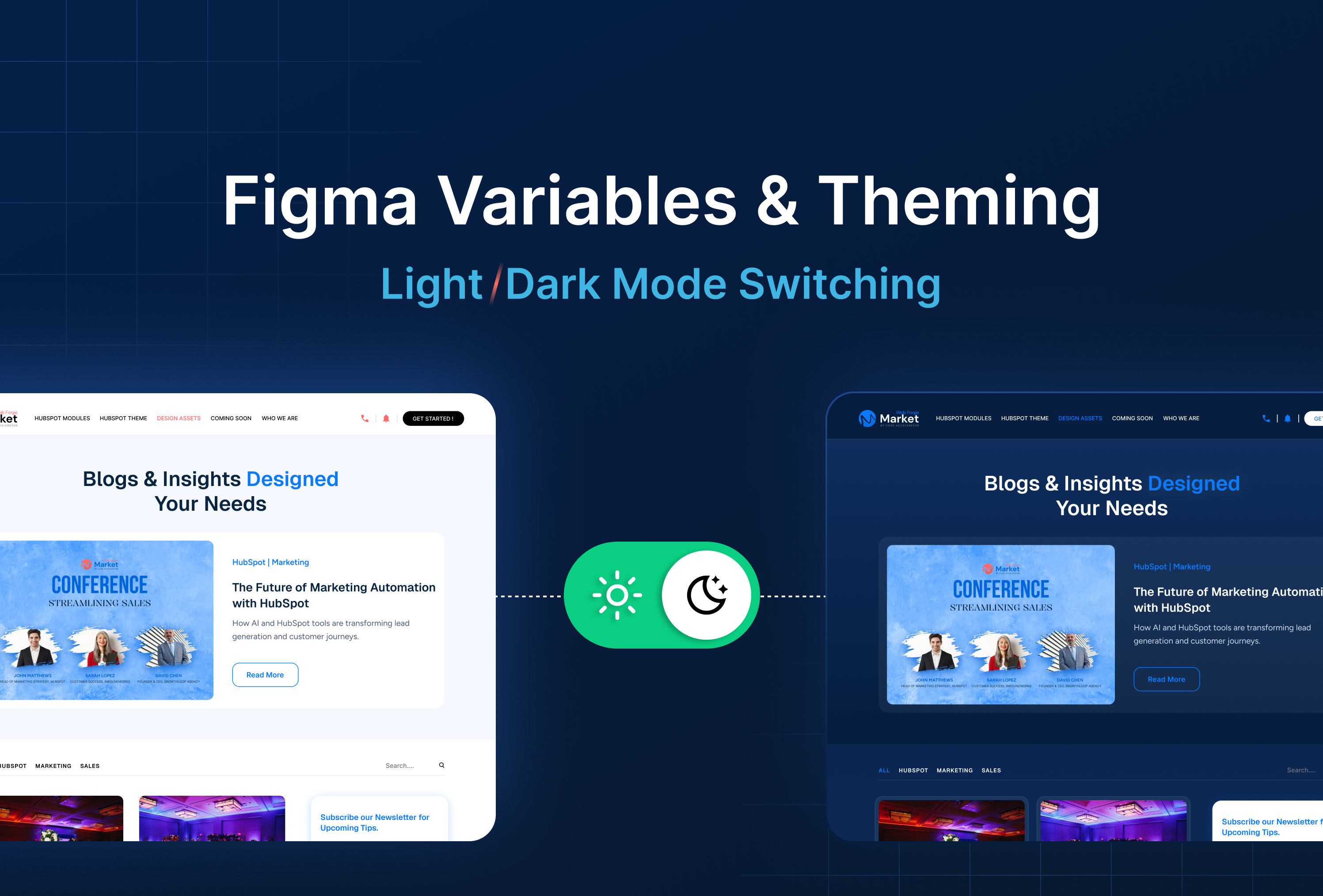 Figma Variables & Theming: Light/Dark Mode Switches